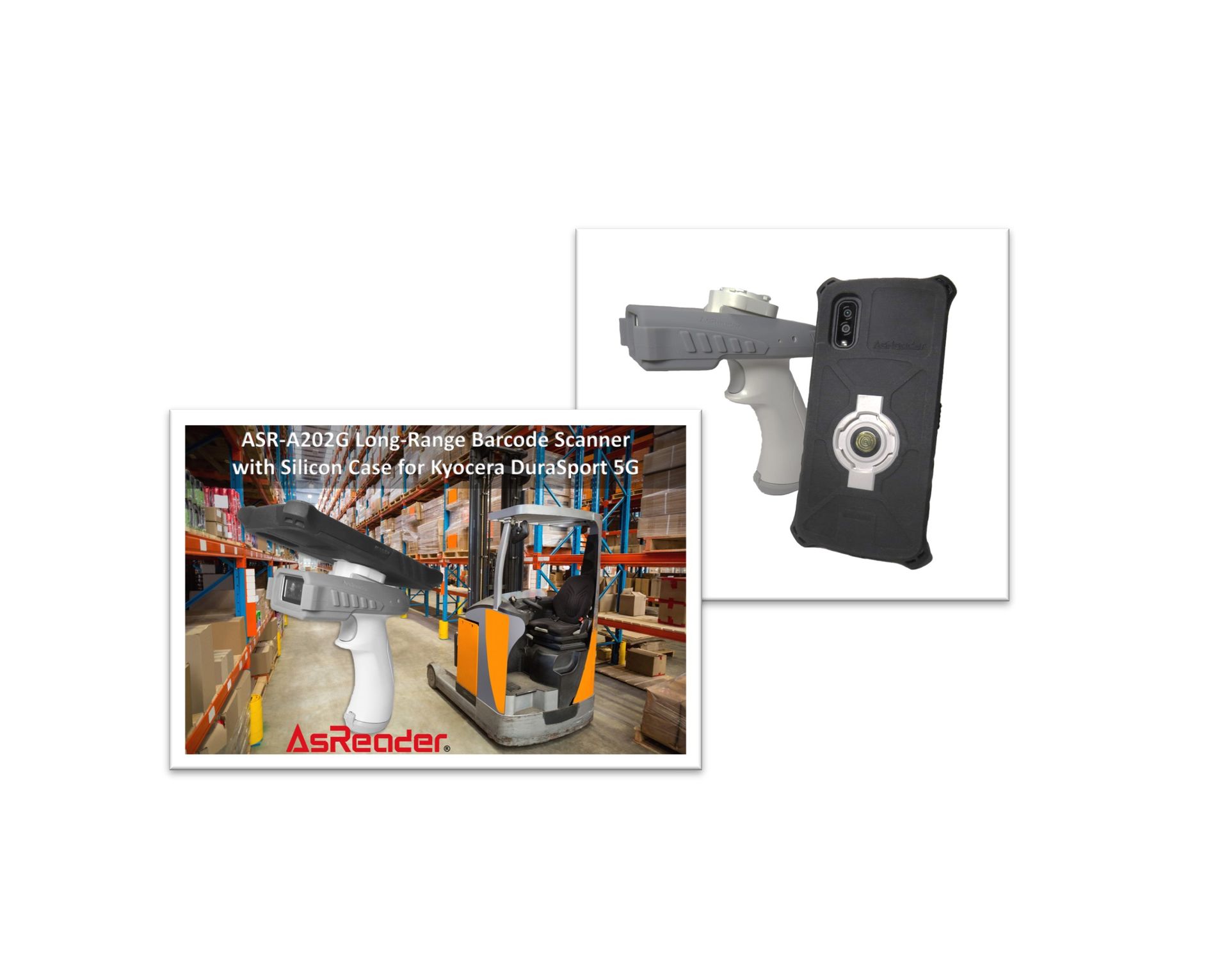 Long-Range Barcode Scanner bundle for Kyocera DuraSport | AsReade